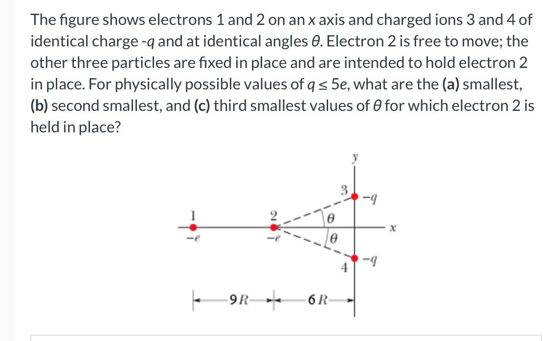 Solved The figure shows electrons 1 ﻿and 2 ﻿on an x ﻿axis | Chegg.com