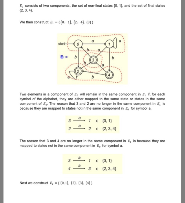 Solved 2. Given the following DFA, to find a minimum-state | Chegg.com