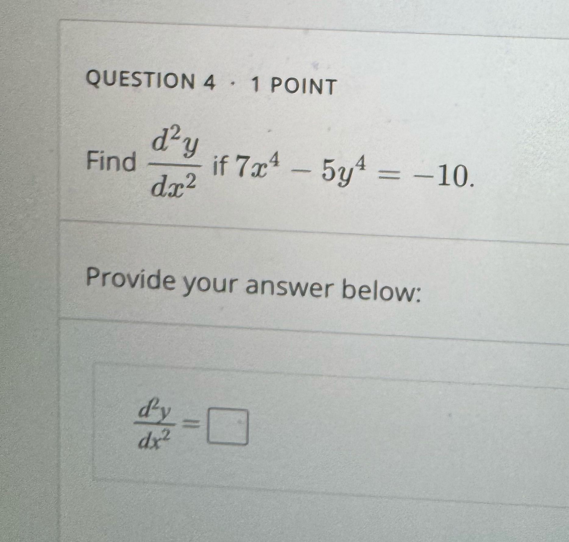 Solved Can someone answer this very fast please? QUESTION | Chegg.com