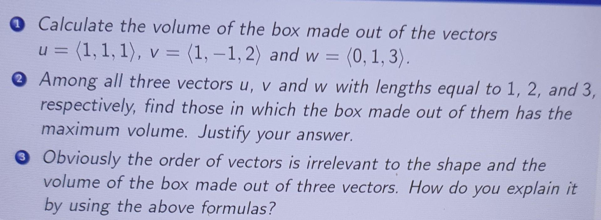 Solved Calculate the volume of the box made out of the | Chegg.com