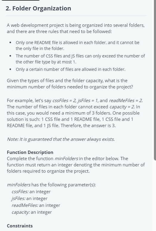 Solved Folder OrganizationA web development project is being | Chegg.com