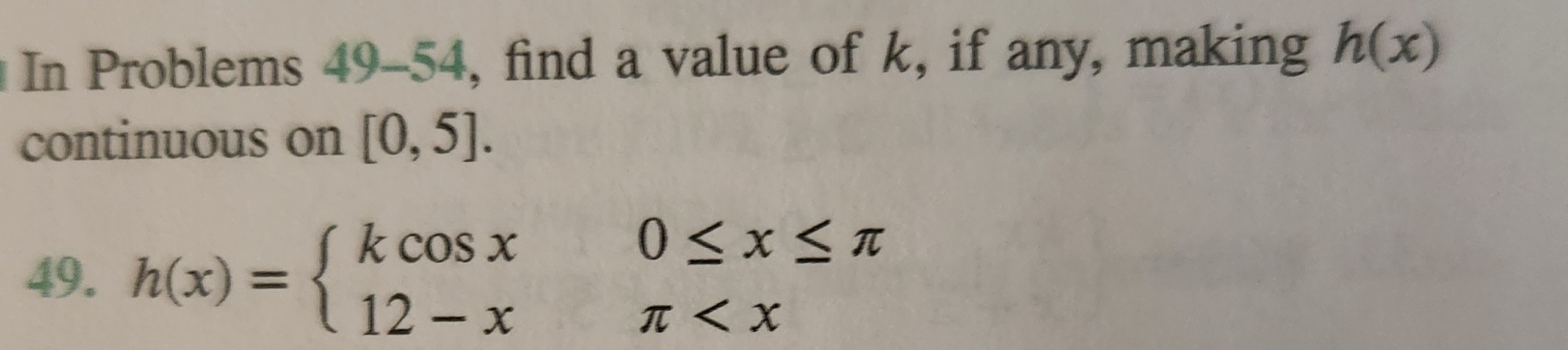 Solved In Problems 49-54, ﻿find a value of k, ﻿if any, | Chegg.com