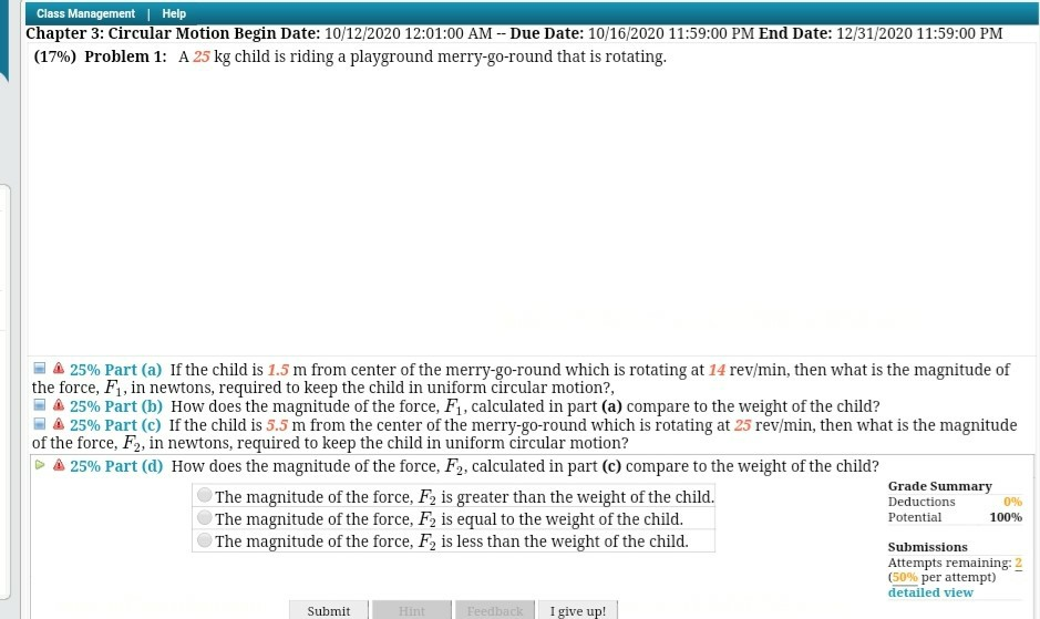 Solved Class Management | Help Chapter 3: Circular Motion | Chegg.com