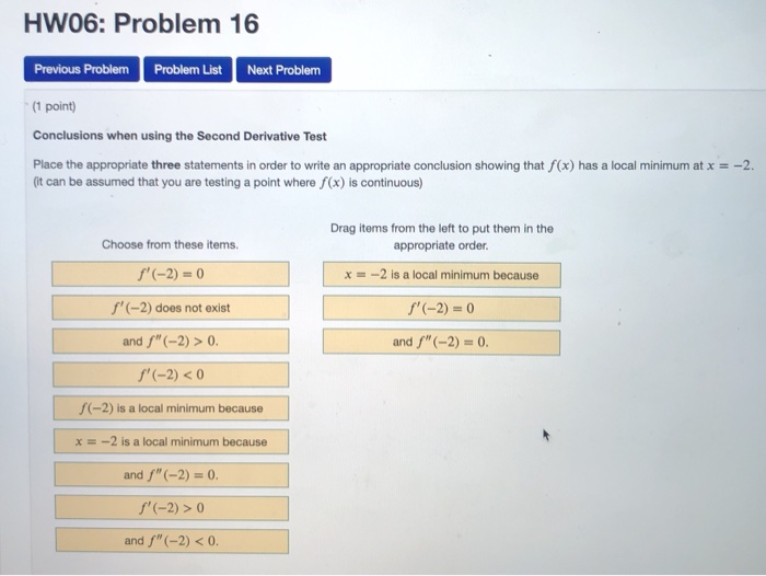 Solved Hw06 Problem 1 Previous Problem Problem List Next 