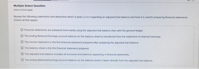 Solved Multiple Select Question Setect all that apply Review | Chegg.com