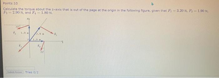 Solved Calculate the torque about the z-axis that is out of | Chegg.com