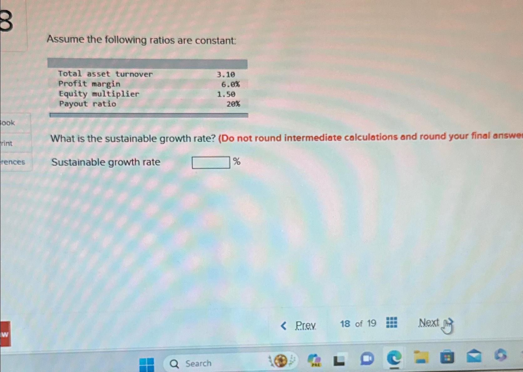 Solved Assume the following ratios are | Chegg.com