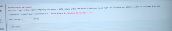Solved Practice Do It Review 02 For 2020, Cheyenne Corp. | Chegg.com