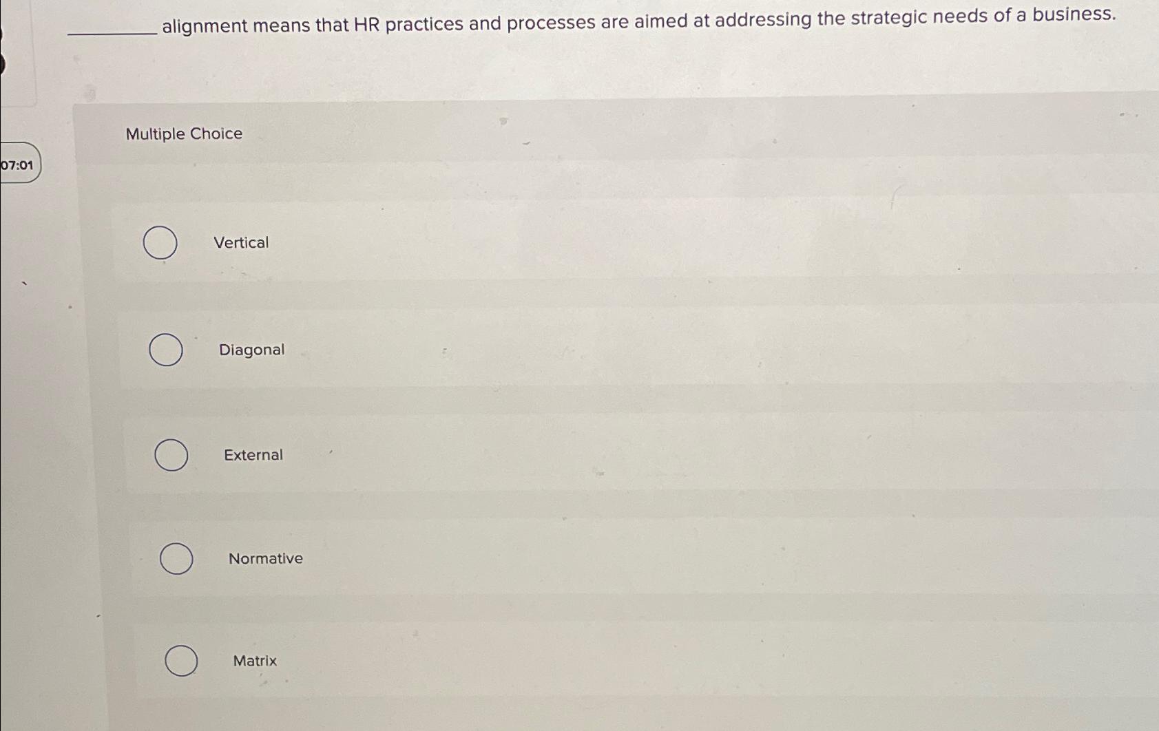 Solved alignment means that HR practices and processes are | Chegg.com