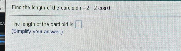 Solved Find the area enclosed by the given ellipse. X =a | Chegg.com