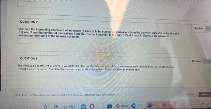Solved Calculate the inbreeding coefficient of an animal (X) | Chegg.com