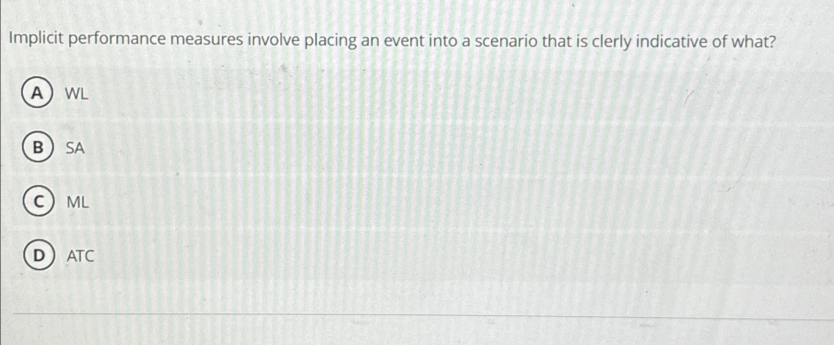 Solved Implicit performance measures involve placing an | Chegg.com
