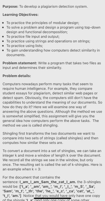 Solved Problem statement: Write a program that takes two | Chegg.com