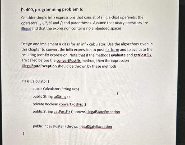 These assignments give you practice using stack ADTs. | Chegg.com