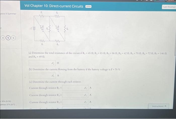Solved Vol Chapter 10: Direct-current Circuits orm (a) | Chegg.com
