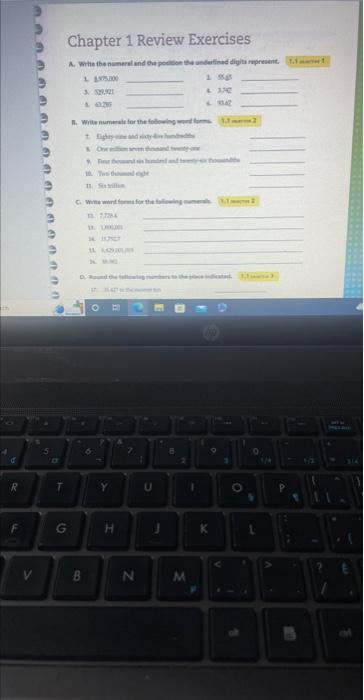 Chapter 1 Review Exercises 4. कuद 7. Fingillin ti. | Chegg.com