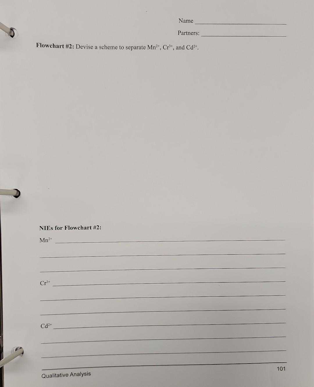 Solved Flowchart #1: Devise a scheme to separate Cu2+,Bi3+, | Chegg.com