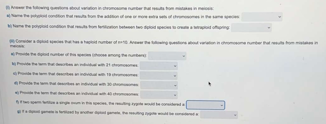 Solved (i) ﻿Answer the following questions about variation | Chegg.com