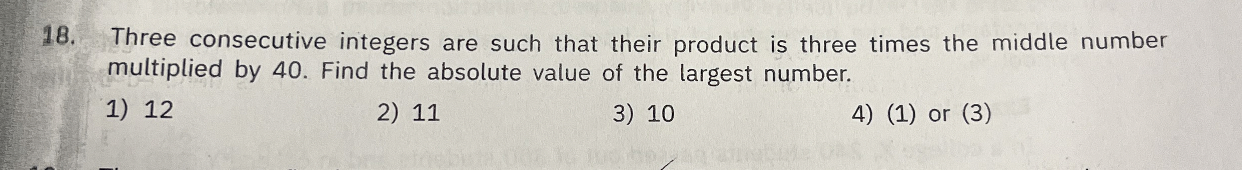 Solved Three consecutive integers are such that their | Chegg.com