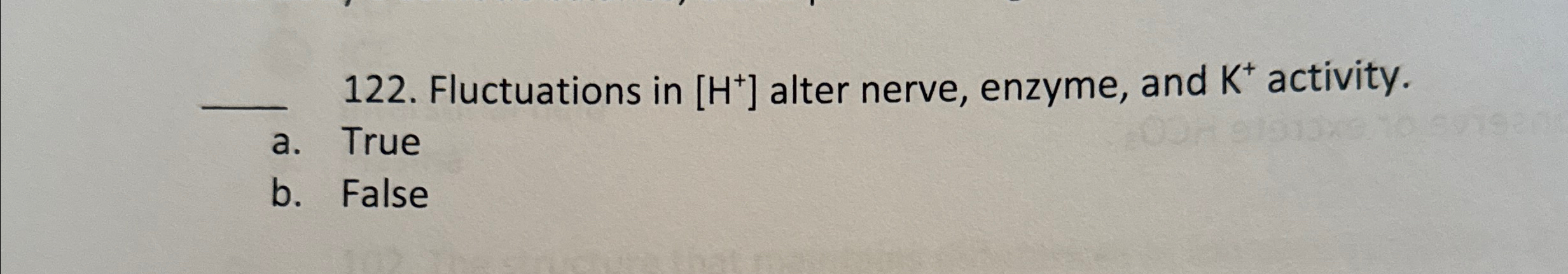 Solved Fluctuations in H+alter nerve, enzyme, and | Chegg.com