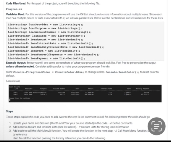 Solved help run this program | Chegg.com