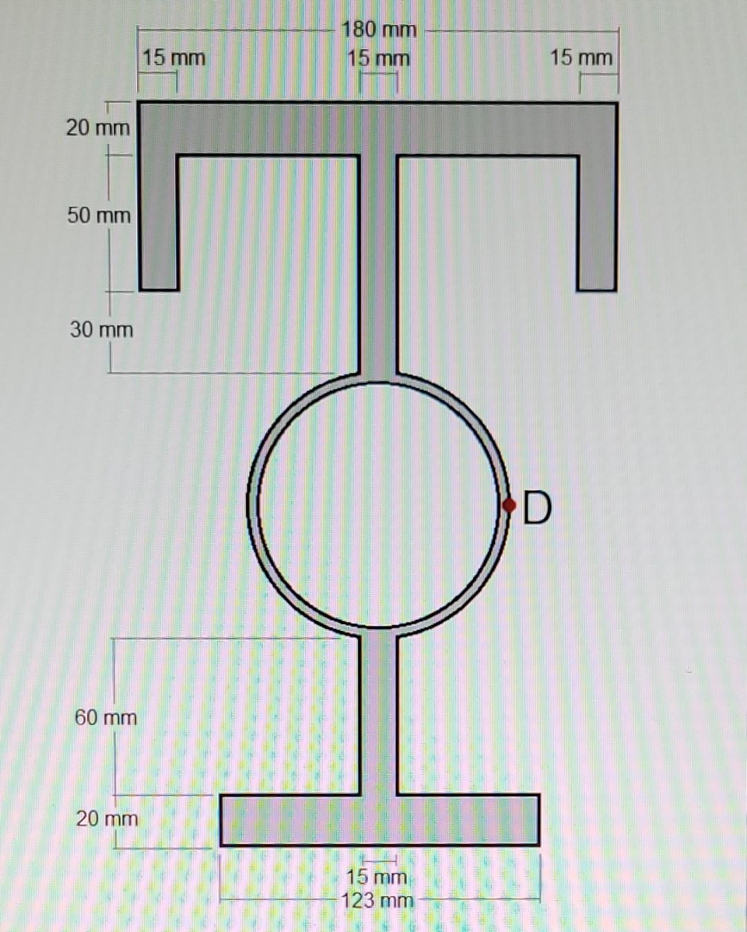 Solved A 20-meter long beam-tank assembly supports the | Chegg.com