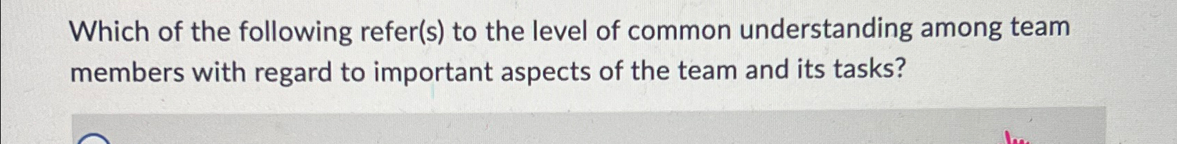 Solved Which of the following refer(s) ﻿to the level of | Chegg.com