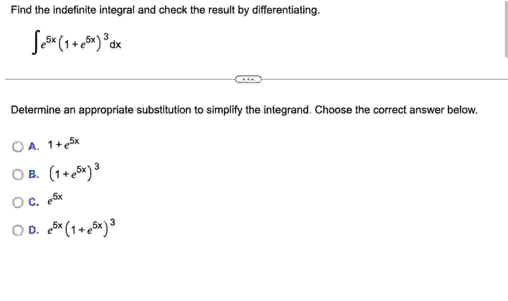 Solved Find the indefinite integral and check the result by | Chegg.com