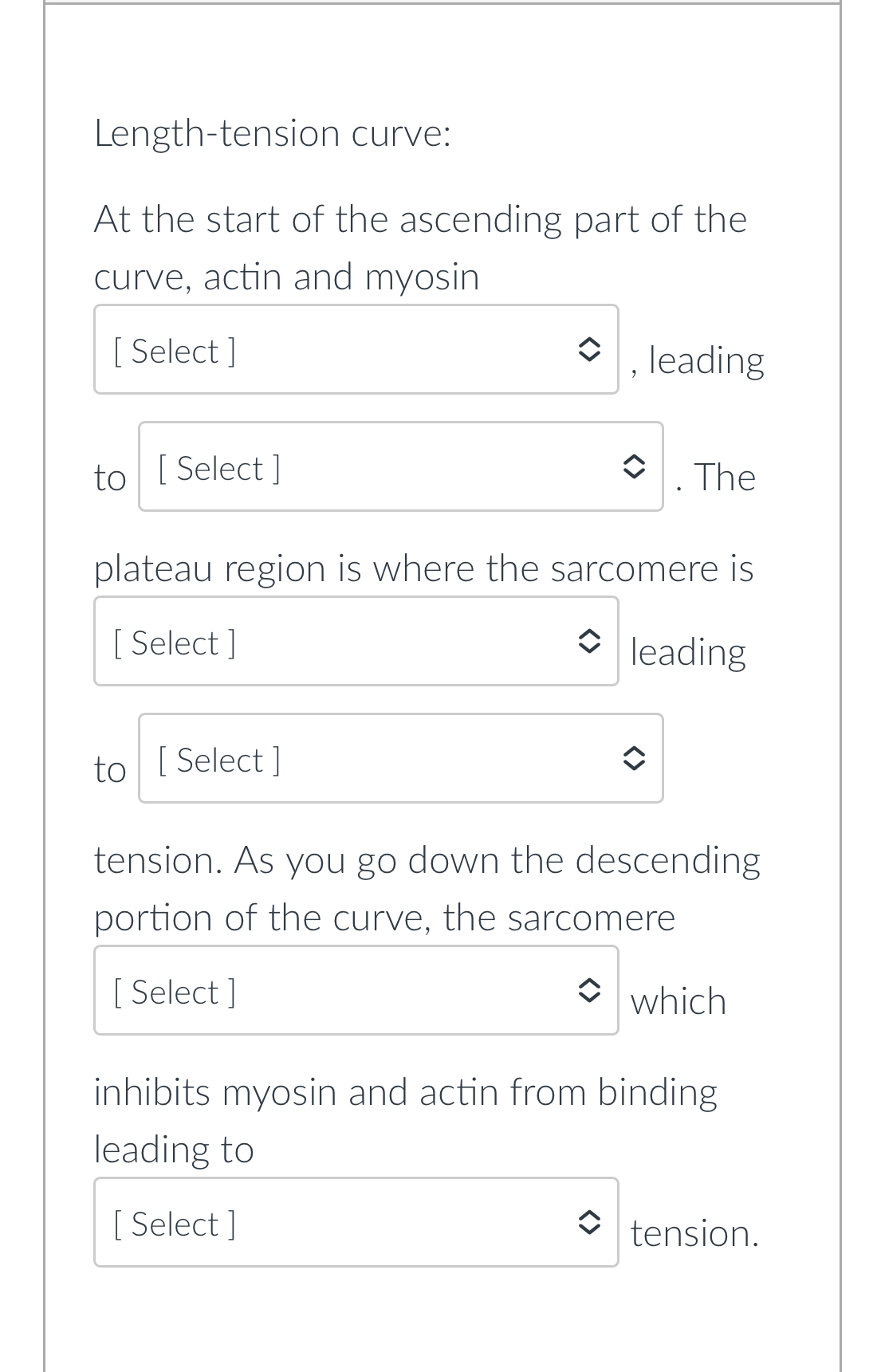Solved Length-tension curve:At the start of the ascending | Chegg.com