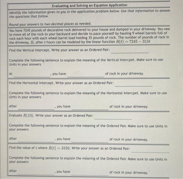 Solved Identify the information given to you in the | Chegg.com