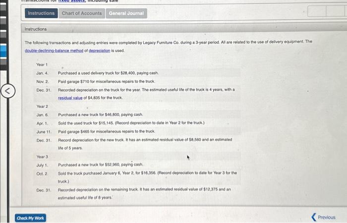 Solved Instructions Chart of Accounts General Journal Chart | Chegg.com