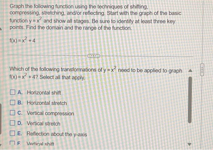 Solved Graph the following function using the techniques of | Chegg.com