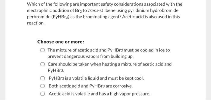 The reaction of cis-stilbene with pyridinium | Chegg.com