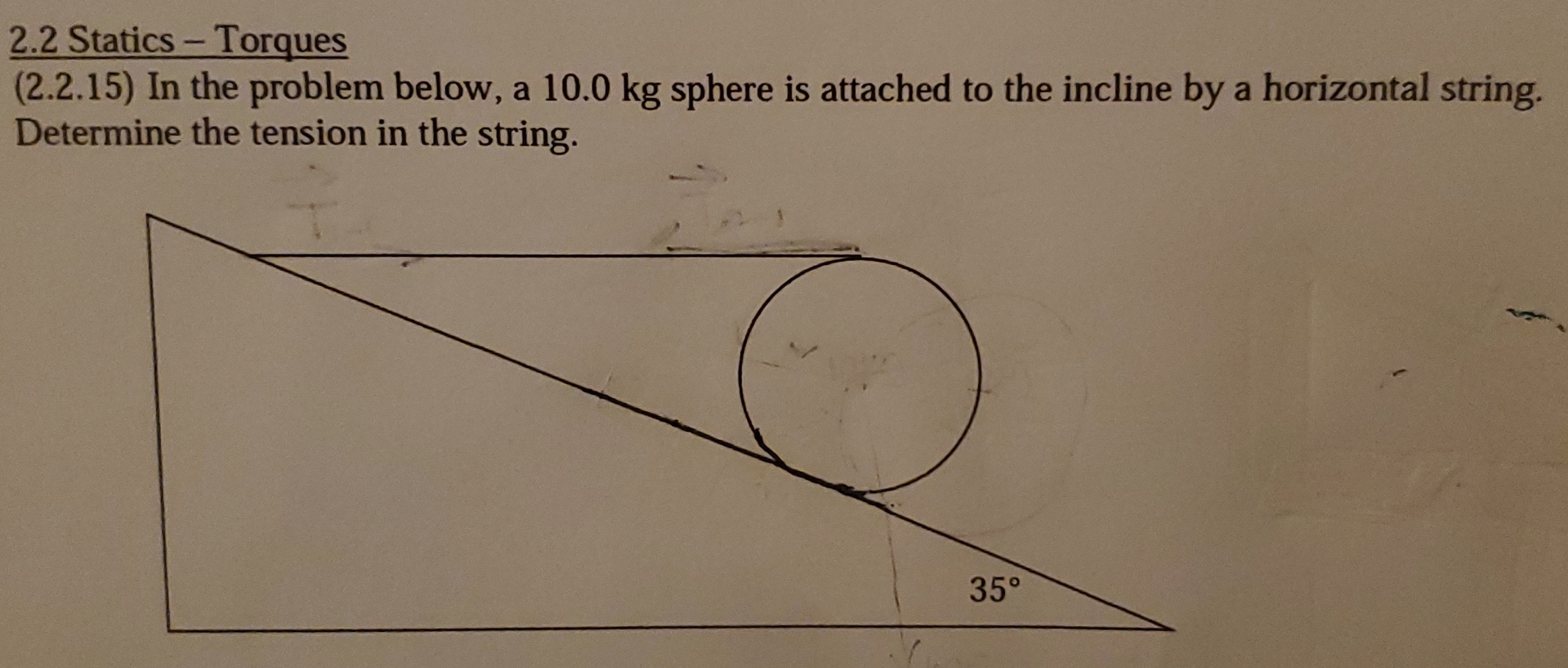 Solved 2.2 ﻿Statics - ﻿Torques(2.2.15) ﻿In the problem | Chegg.com