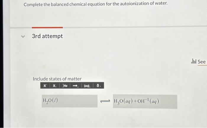 Solved Complete the balanced chemical equation for the | Chegg.com