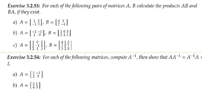Solved Exercise 3.2.53: For each of the following pairs of | Chegg.com