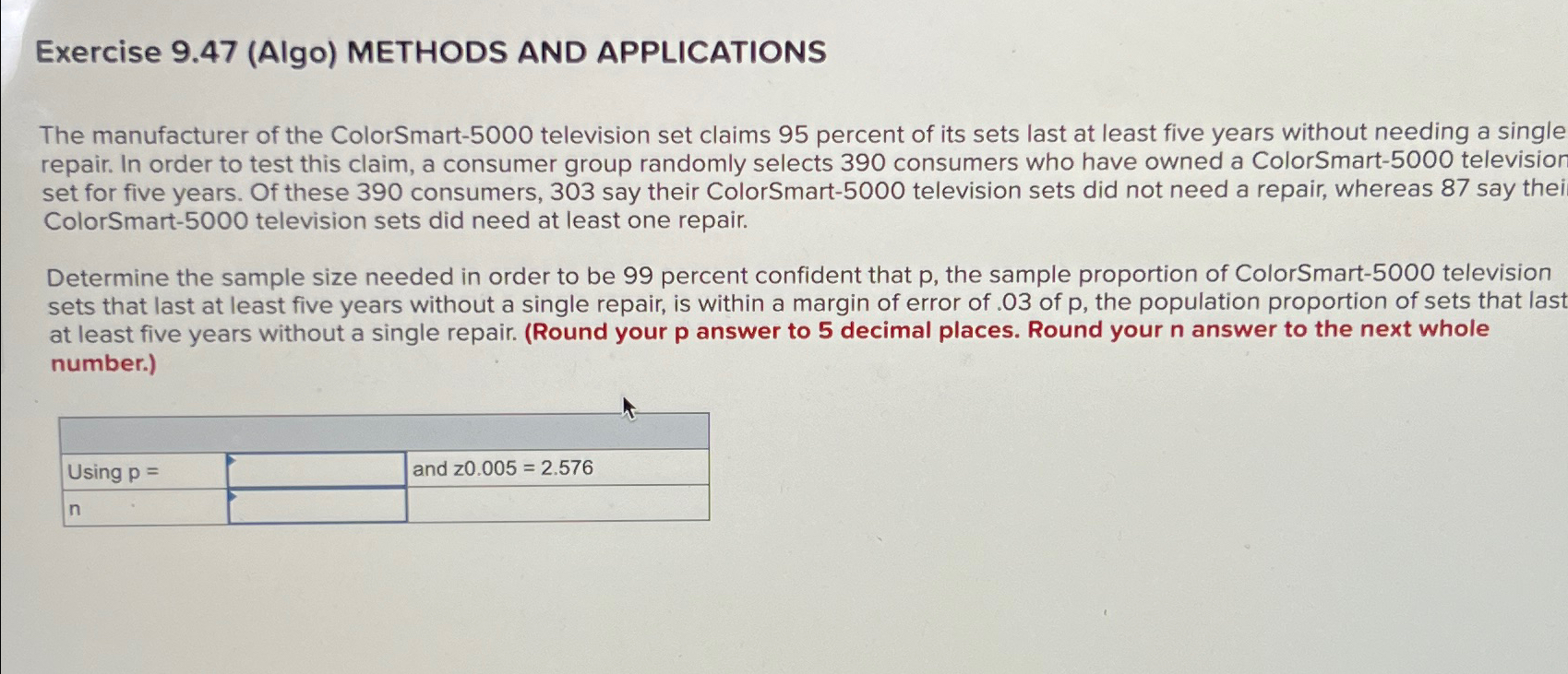Solved Exercise 9.47 (Algo) ﻿METHODS AND APPLICATIONSThe | Chegg.com