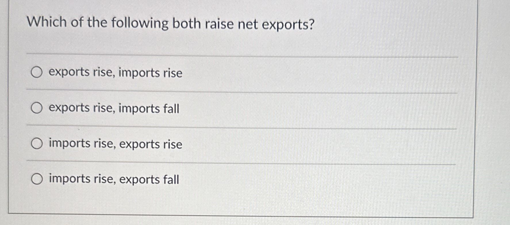 Solved Which of the following both raise net | Chegg.com