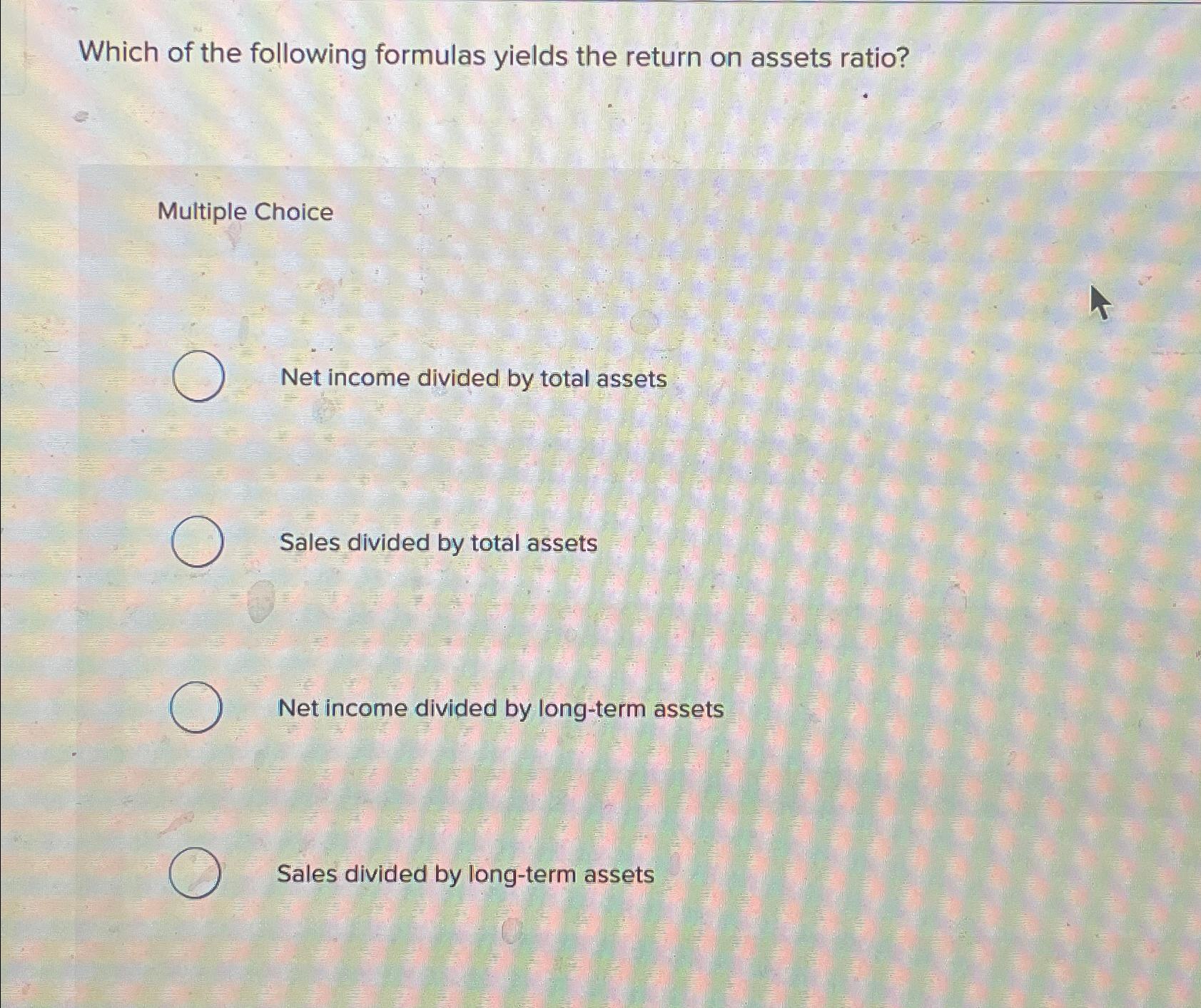 Solved Which of the following formulas yields the return on | Chegg.com
