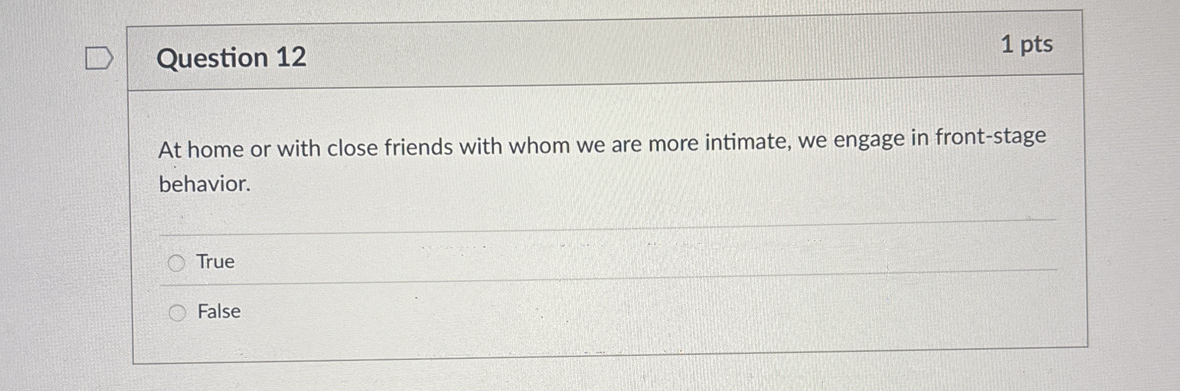 Solved Question 121 ﻿ptsAt home or with close friends with | Chegg.com