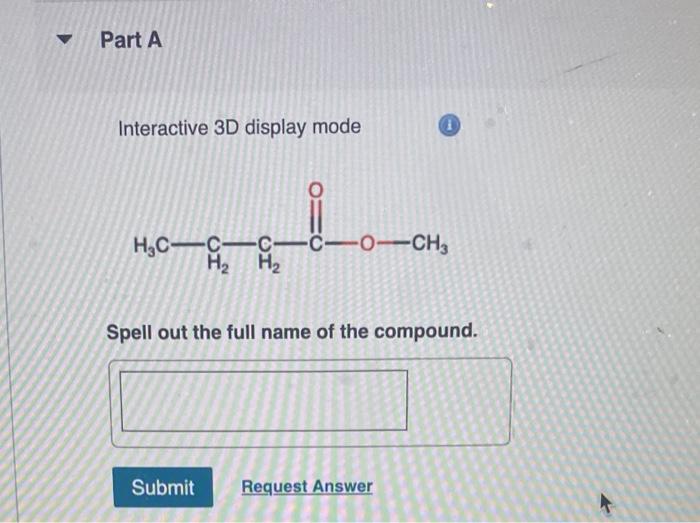 Solved Interactive 3D display mode Spell out the full name | Chegg.com