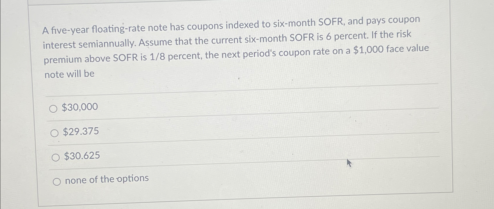 Solved A five-year floating-rate note has coupons indexed to | Chegg.com