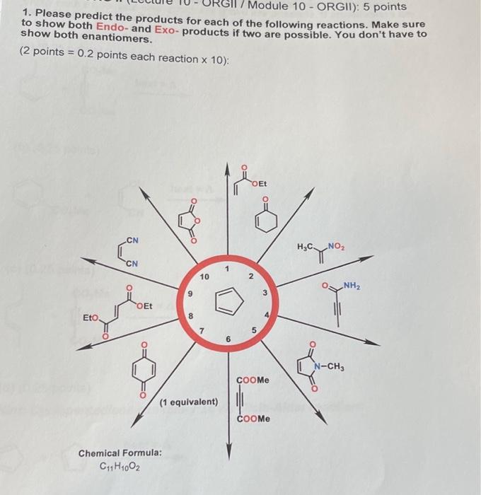 1 Please Predict The Products For Each Of The