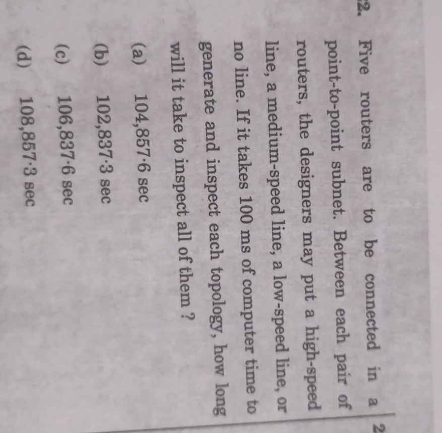 Solved Five routers are to be connected in a point-to-point | Chegg.com