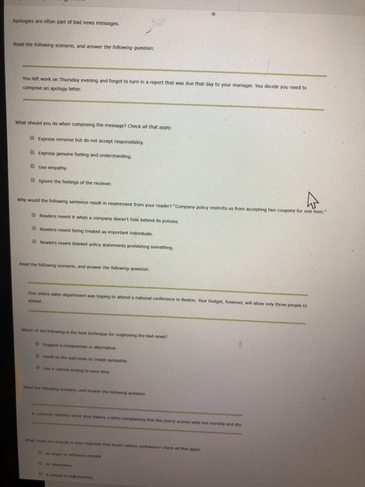 Use the indirect pattern when you need to soften or | Chegg.com