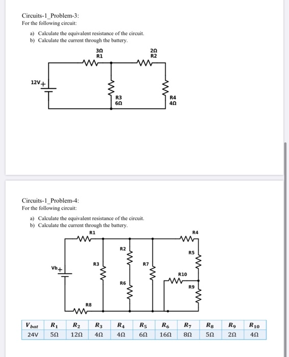 Solved Circuits-1_Problem-1: For the circuit below: a) Map | Chegg.com