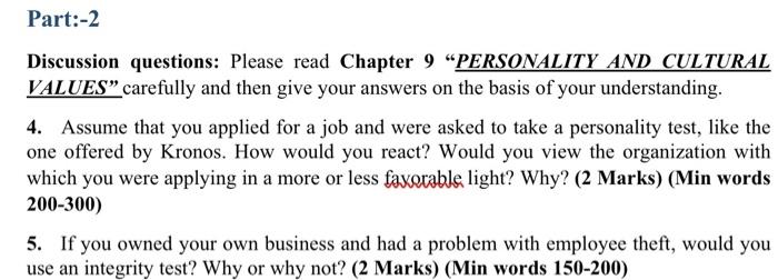 Solved Case: Marriott At one point, Marriott's personality | Chegg.com