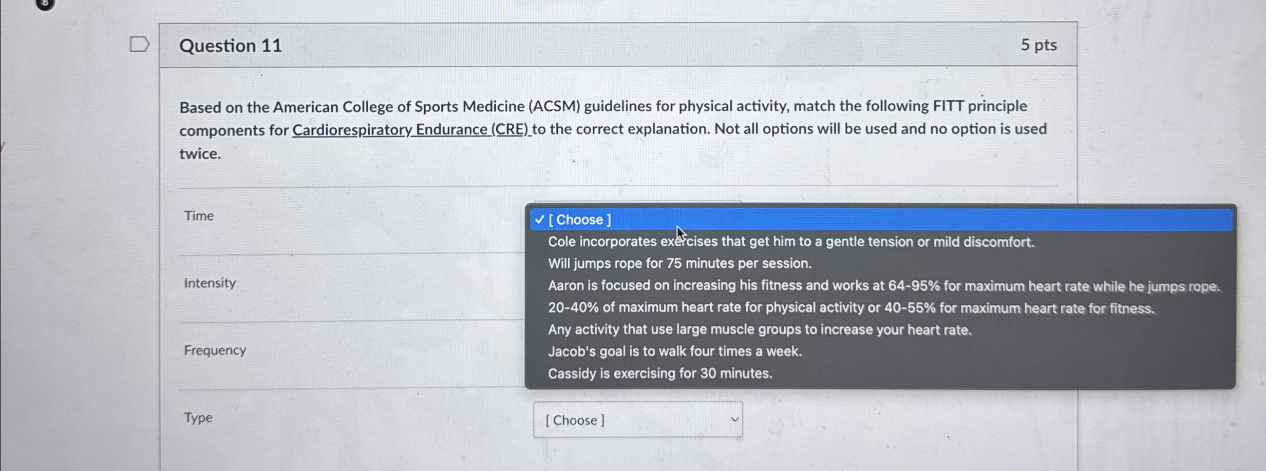 Solved Question 115 ﻿ptsBased on the American College of | Chegg.com