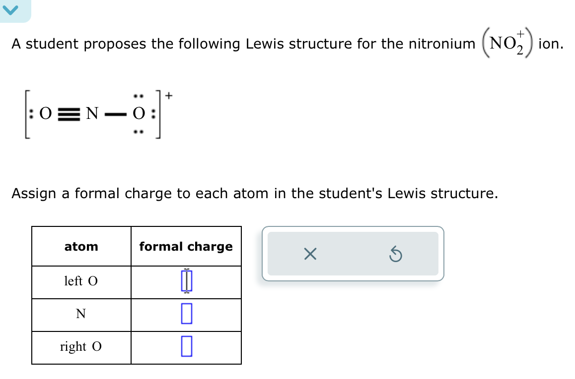 Solved A student proposes the following Lewis structure for | Chegg.com