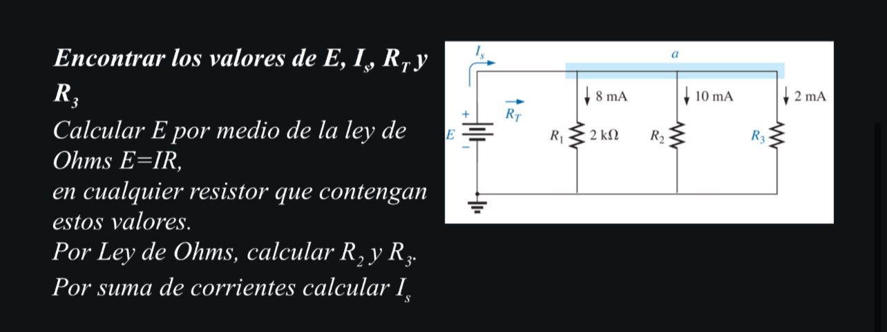 Solved Encontrar los valores de E,Is,RTy R3Calcular E por | Chegg.com